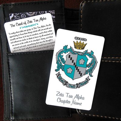 Zeta Tau Alpha “Creed” Pocket Card – Sorority Girl Store