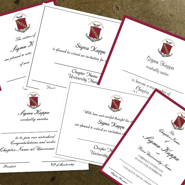 Bid Cards – Sorority Girl Store